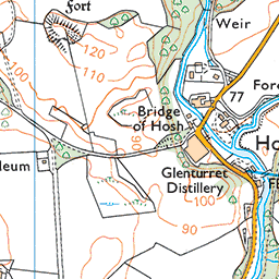 The Knock of Crieff, Crieff - Route Map