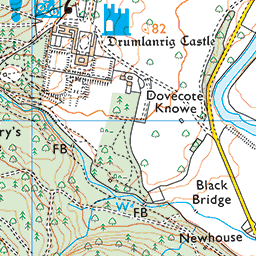 River Nith circuit, Carronbridge - Route Map