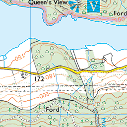 Queen's View - Allean Forest trail - Route Map