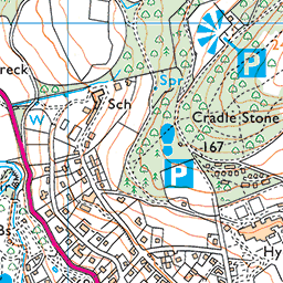 The Knock of Crieff, Crieff - Route Map