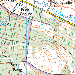 Queen's View - Allean Forest trail - Route Map