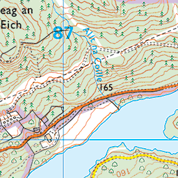Queen's View - Allean Forest trail - Route Map