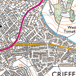 The Knock of Crieff, Crieff - Route Map
