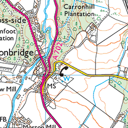 River Nith circuit, Carronbridge - Route Map