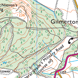The Knock of Crieff, Crieff - Route Map