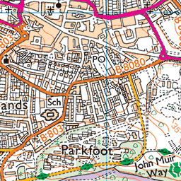 Callendar Park and House, Falkirk - Route Map