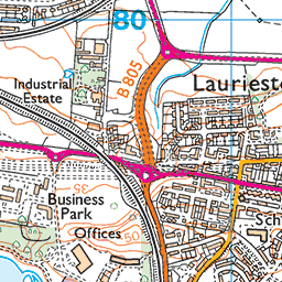 Callendar Park and House, Falkirk - Route Map