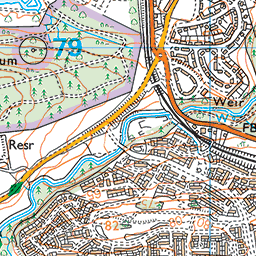 Callendar Park and House, Falkirk - Route Map