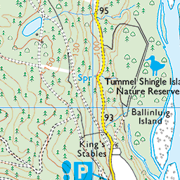 Logierait Woods, near Ballinluig - Route Map