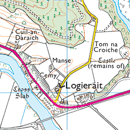 Logierait Woods, near Ballinluig - Route Map