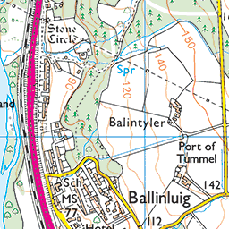 Logierait Woods, near Ballinluig - Route Map