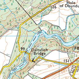 Randolph's Leap from Logie Steading - Route Map