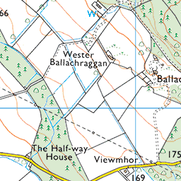Logierait Woods, near Ballinluig - Route Map