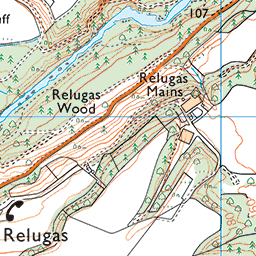Randolph's Leap from Logie Steading - Route Map