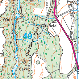 Randolph's Leap from Logie Steading - Route Map