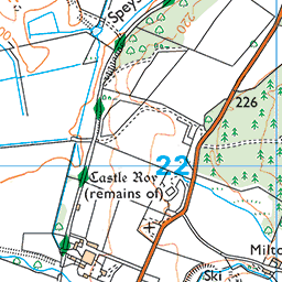 Castle Roy circuit, Nethy Bridge - Route Map