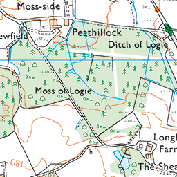 Randolph's Leap from Logie Steading - Route Map