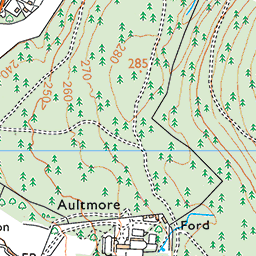 Castle Roy circuit, Nethy Bridge - Route Map