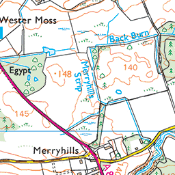 Rumbling Bridge Gorge and Crook of Devon - Route Map