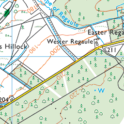 Randolph's Leap from Logie Steading - Route Map