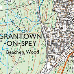 Viewpoints walk, Grantown-on-Spey - Route Map