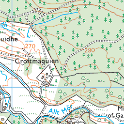 Castle Roy circuit, Nethy Bridge - Route Map