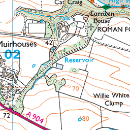 Blackness Castle, from near Bo'ness - Route Map