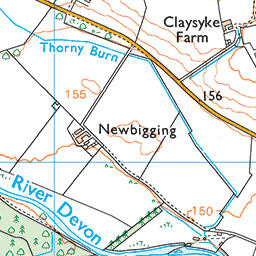 Rumbling Bridge Gorge and Crook of Devon - Route Map