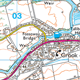 Rumbling Bridge Gorge and Crook of Devon - Route Map