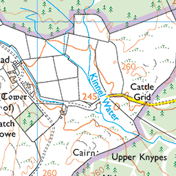 Earshaig Lochans, near Beattock - Route Map