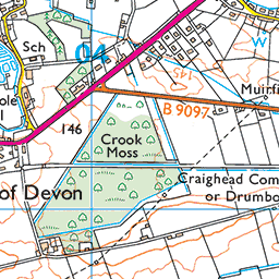 Rumbling Bridge Gorge and Crook of Devon - Route Map