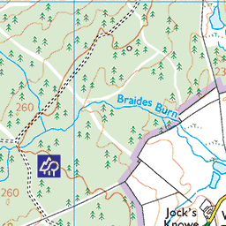 Earshaig Lochans, near Beattock - Route Map