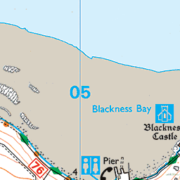 Blackness Castle, from near Bo'ness - Route Map