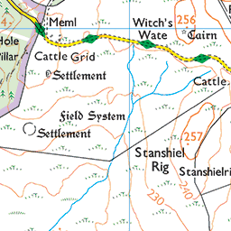 Earshaig Lochans, near Beattock - Route Map