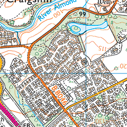 Calderwood, near Livingston - Route Map