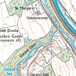 Earshaig Lochans, near Beattock - Route Map