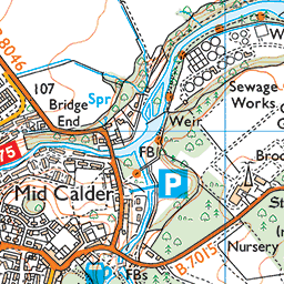 Calderwood, near Livingston - Route Map