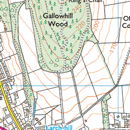 Gallow Hill, Moffat - Route Map