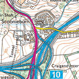 Moncreiffe Hill near Perth - Route Map