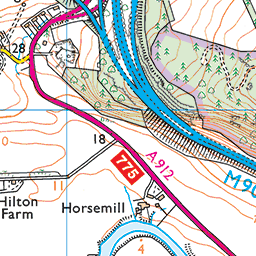 Moncreiffe Hill near Perth - Route Map