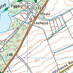 The Hill of Beath, near Cowdenbeath - Route Map