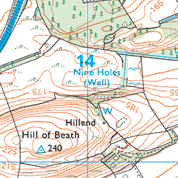 The Hill of Beath, near Cowdenbeath - Route Map