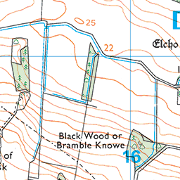 Moncreiffe Hill near Perth - Route Map