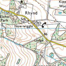 Moncreiffe Hill near Perth - Route Map