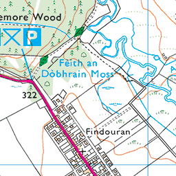 Tomintoul circular, Tomintoul - Route Map