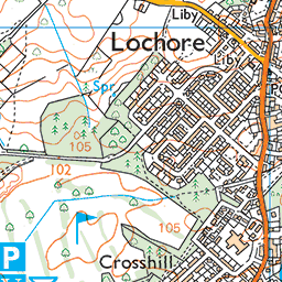Benarty Hill, near Ballingry - Route Map