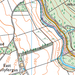 Den of Alyth, Alyth - Route Map