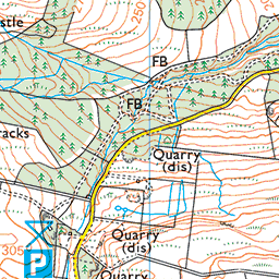 Maspie Den, Falkland - Route Map