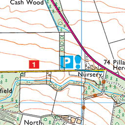 Maspie Den, Falkland - Route Map
