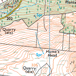 Maspie Den, Falkland - Route Map